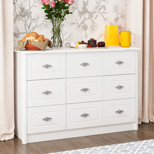 Ebern Designs 47.3” Wide 9 Drawer Dresser | Wayfair